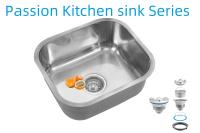 China Porcelain Small bowl Undermount Stainless Steel Kitchen Sink farm hotel for sale