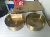 China OEM Color 3mm Stainless Steel 304 Round Basin For Bathroom With Faucet for sale