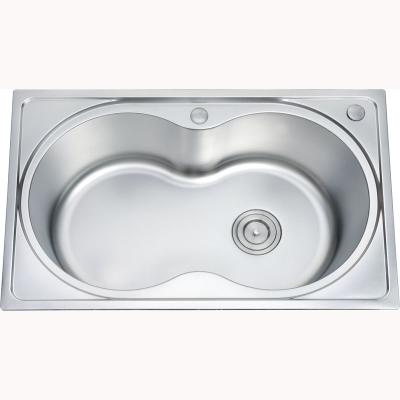 China Overflow Up To You Required Single Bowl SS Kitchen Sinks Square Design for sale