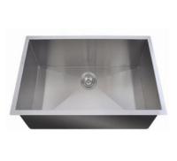 China Right Angle Stainless Single Basin Kitchen Sink Undermount 600*450mm for sale