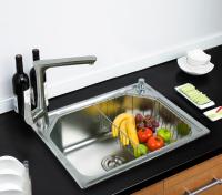 China Modern Topmount Stainless Steel Bowl Sink Corrosion Resistance for sale