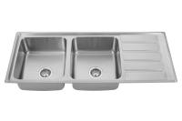 China Stainless Steel Double Bowl Sink Perfect For Commercial Kitchens for sale