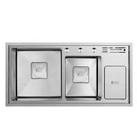 China Retangle Stainless Steel Triple Bowl Sink Undermount 820*450 780*430 850*480mm for sale