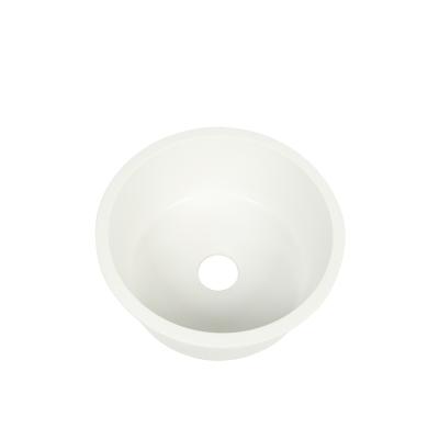 China 1 Round Bowl Quartz Stone Kitchen Sink Topmount Installation for sale