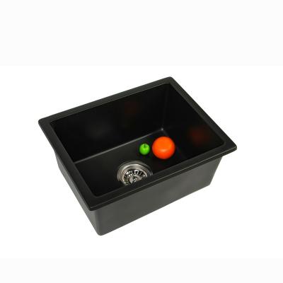 China Single Square Bowl Quartz Stone Kitchen Sink Universal Size 460 X 410mm for sale