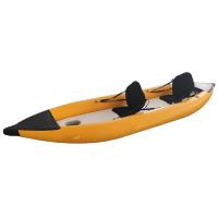 China Factory-Customized 360 cm Environmental Protection PVC Inflatable Kayak Brushed Hull Two-Person Canoe/Kayak for Fishing Water for sale