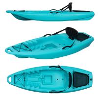 China Cross-border HDPE Plastic Children's Fishing Kayak Blow Molded Hard Boat Under 2m Length 55L Capacity 1-Person for sale
