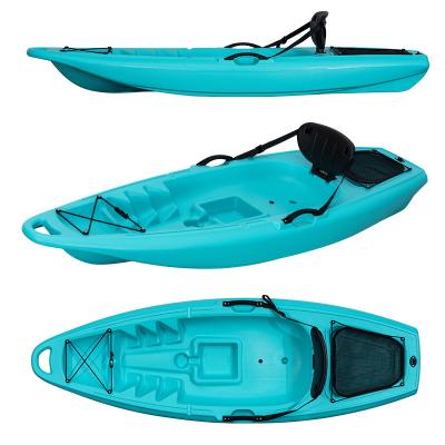 China Cross-border HDPE Plastic Children's Fishing Kayak Blow Molded Hard Boat Under 2m Length 55L Capacity 1-Person for sale