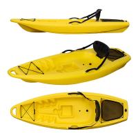 China Cross-border HDPE Plastic Children's Fishing Kayak Blow Molded Hard Boat Under 2m Length 55L Capacity 1-Person for sale