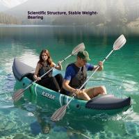 China Outdoor Inflatable PVC Kayak for Two People 3.1-4m Length 163kg Capacity Thickened Abrasion-resistant Fishing Adjustable Seats for sale