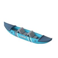 China Outdoor Inflatable PVC Kayak for Two People 3.1-4m Length 163kg Capacity Thickened Abrasion-resistant Fishing Adjustable Seats for sale