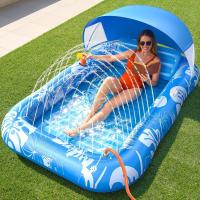 China Customized Summer Inflatable Black Floating Bed Outdoor Swimming Pool Sunbathing Lounge Chair Foldable Inflatable Floating Raft for sale