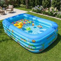China Inflatable Swimming Pool for Children Home Outdoor Use Extra-Large Family Pool Colorful Durable Thick PVC Constant Temperature for sale