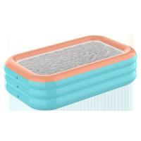 China Cross-border PVC Inflatable Rectangular Swimming Pool Portable Large-sized for Infants Adults Home Use Bathing Pool for sale