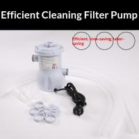 China Factory suppy US 110V Eu 220V Standard  PVC Material Filter Pump Swimming Pool 300-Gallon Household Outdoor Pool Cleaner Pump for sale