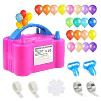 China Factory Dual-Purpose Electric Air Pump Double-Layer Balloon Inflator PP Material Portable Automatic for Wedding Room Decorations for sale