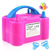 China Factory Dual-Purpose Electric Air Pump Double-Layer Balloon Inflator PP Material Portable Automatic for Wedding Room Decorations for sale
