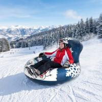 China Skiing Circle Inflatable Thickened Environmental Protection PVC Snow Tire Snow Tube Outdoor Adult Backrest Cold-Resistant for sale