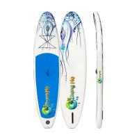 China sup Cross-border Ready-to-Ship PVC Inflatable SUP Paddleboard-Portable Stand-Up Paddleboard for Water Yoga Paddling for sale
