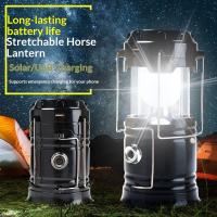 China Solar-powered Incandescent Lamp Outdoor Emergency Light Portable Camping Lantern Multi-functional Long-lasting Battery Life for sale