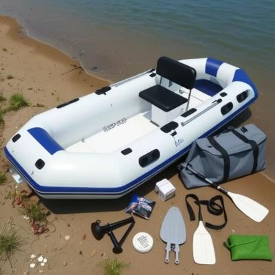 China Thickened Hard-Bottom Wear-Resistant Environmental Protection PVC Inflatable Raft 780kg Capacity for Rafting and Fishing for sale