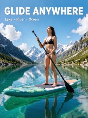 China Foldable Inflatable PVC Stand-Up Paddleboard Adult SUP Board for Surfing Kayaking Lake River Ocean for sale