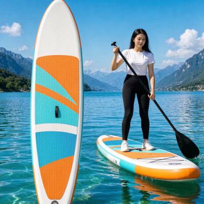 China Inflatable PVC Stand-Up Paddleboard Foldable Adult SUP 15 PSI Drop Stitch Surfing Kayaking for sale