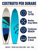 China Inflatable PVC Stand-Up Paddleboard Foldable Adult SUP 15 PSI Drop Stitch Surfing Kayaking for sale