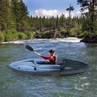 China Spot Single Kayak Inflatable Boat Wear-resistant Assault Boat Double Fishing Boat Thick Rubber Boat Folding Canoe Drifting for sale