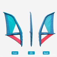 China Inflatable SUP Paddleboard for Stand-Up Surfing & Kiteboarding Omnidirectional Base & Wind Wing Canvas Material for sale