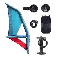 China Inflatable SUP Paddleboard for Stand-Up Surfing & Kiteboarding Omnidirectional Base & Wind Wing Canvas Material for sale