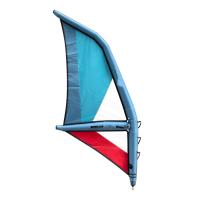 China Inflatable SUP Paddleboard for Stand-Up Surfing & Kiteboarding Omnidirectional Base & Wind Wing Canvas Material for sale