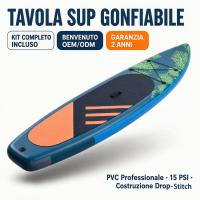 China Adult Foldable Inflatable PVC Stand up Paddleboard Drop Stitch 15 PSI Full Kit for Surfing and Kayaking for sale