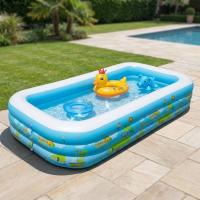 China Inflatable Swimming Pool for Children Home Outdoor Use Extra-Large Family Pool Colorful Durable Thick PVC Constant Temperature for sale