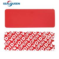 China Custom Logo Tamper Evident Label Void Warranty Security Seal Label for sale