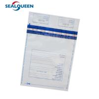 China Transparent Custom Bank Deposit Bag , Transport Money Security Bag for sale