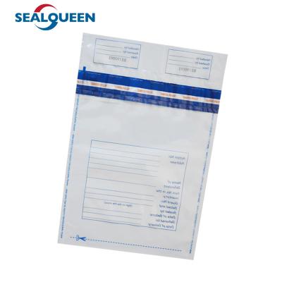 China Transparent Custom Bank Deposit Bag , Transport Money Security Bag for sale