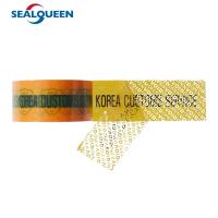 China High Residue Seal Adhesive Security Void Tamper Evident Sealing Tape For Box for sale
