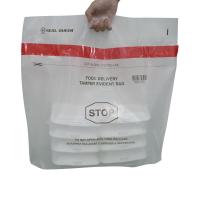 China LDPE Custom Food Carrier Tamper Proof Security Bags Self Sealing for sale