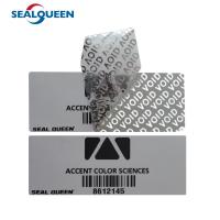 China Custom Logo Tamper Evident Label Void Warranty Security Seal Label for sale