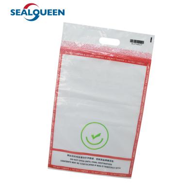 China Plastic Evidence Deposit Tamper Proof Bag Custom Security Self Sealing Packaging for sale