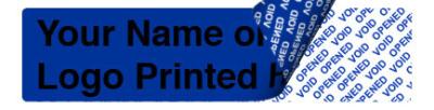 China Colorful Logo Printed Tamper Proof Security Labels With Serial Numbering for sale