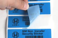 China Dark Object Non Residue Security Labels / Anti Tampering Tape Full Color for sale