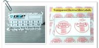 China Special Broken Ultra Tamper Proof Stickers , Irremovable Security Seal Stickers for sale