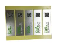 China UV Coating Etc Self Adhesive Security Labels Private Printing And Shape for sale