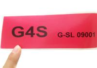China G4S Transportation Company Printable Security Labels With Unique Serial Number for sale