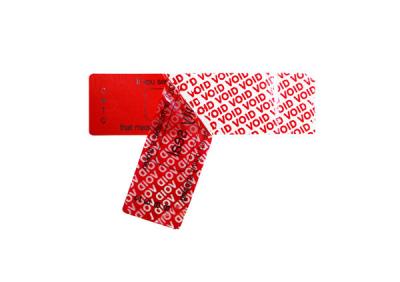 China Anti - Fake Sticker Tamper Evident Security Labels For Fast Food Package Secure for sale