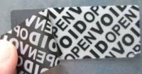 China Anti - Counterfeiting Warranty Void Sticker Labels With Double Coated Paper for sale
