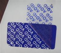 China Void Open Warranty Tamper Evident Security Label High Residue for sale