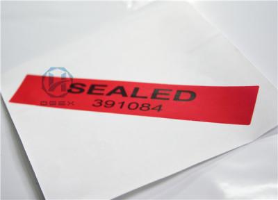 China Void Open Tamper Evident Label Food Packing Self Adhesive Sticker for sale